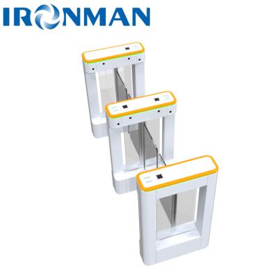 China Small Swing Gate Turnstile 600mm Channel Width Built In Passage Indicator for Shopping Mall Pedestrian Management for sale