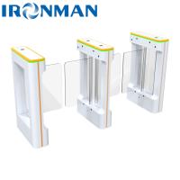 China Mini Swing Gate Turnstile with Traffic Guide Light 600mm Channel Width Cost Effective Access Control for sale