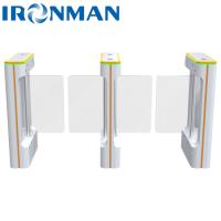 China Compact Swing Gate Turnstile 600mm Channel Width AC110-220V Built-in Direction Prompt for Commercial Plaza Access Control for sale