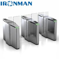 China TJ-FLP01 Stainless Steel Security Access Control Turnstile - 1400×345×980mm Automatic Sliding Barrier Gate for sale