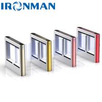 China Pedestrian Gate Access Control Servo Motor Swing Barrier Optical Swing Turnstile for sale