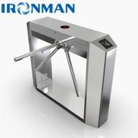 China Stainless Steel 3 Arm Turnstile Gate 1200x260x980mm AC220V for Metro Station Access Control for sale