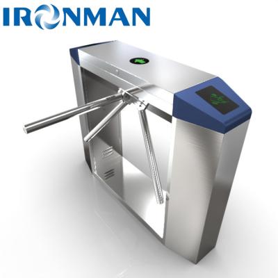 China High Security Drop Arm Turnstile Bi Directional Stainless Steel 1200mm Housing for sale