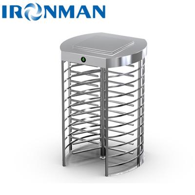 China Full Height Security Turnstile 1500×1500×2300mm with 30 Persons/Minute Capacity and CE Certification for sale