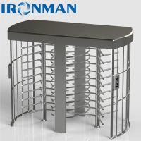 China Double Lane Full Height Turnstile Gate - 2400x1460x2300mm Stainless Steel Access Control with 30 Persons/Min Capacity for sale