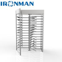 China Stainless Steel Full Height Pedestrian Turnstile AC220V with 0.2s Speed and 30 Persons/Min Capacity for Access Control for sale