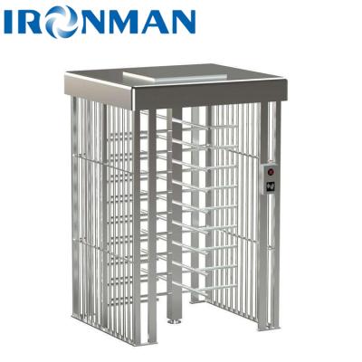 China ISO Full Height Turnstile Gate Access Control System 1500×1460×2300mm with 30 Persons/Minute Capacity for sale