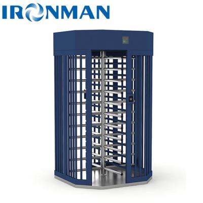 China Custom SS304 Full Height Turnstile Gate 2300mm Height 30 Persons/Min Access Control for sale