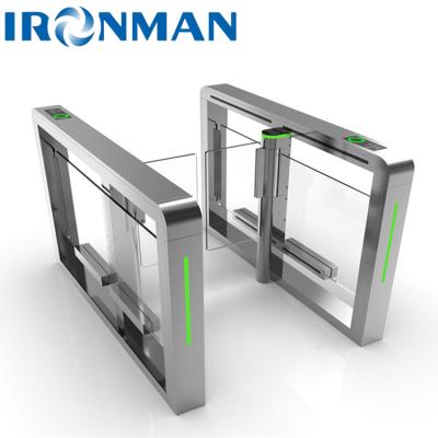 China SUS304 Stainless Steel Arc Speed Gate Turnstile 1400mm with Sound Light Alarm for sale