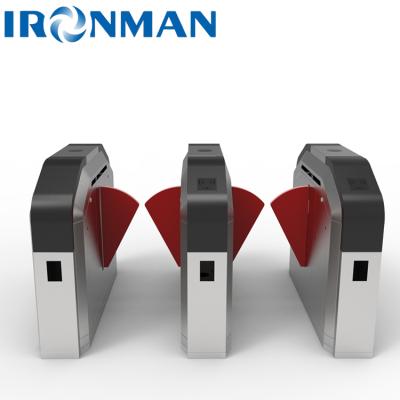 China 304 Stainless Steel Flap Barrier Turnstile 1500x300x980mm DC Brushless Motor for sale