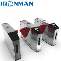 China 304 Stainless Steel Flap Barrier Gate Turnstile Access Control 1500x300x980mm AC110-220V for sale