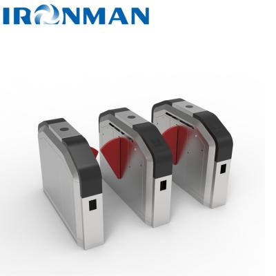China Speed Gate Turnstile 10mm Acrylic Swing Door 304 Stainless Steel 550mm Channel Width for Hospitals Hotels for sale