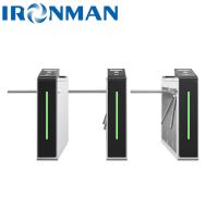 China Security Tripod Turnstile Barrier Gate with RFID & Face Recognition - 1500×240×1070mm 304 Stainless Steel Construction for sale