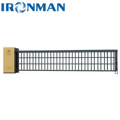 China Ironman Stainless Steel Boom Barrier 1200mm Height 6m Arm Length 250W Motor for Vehicle Access Control for sale