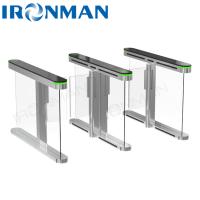 China Glass Swing Turnstile Gate Access Control System - 1500mm Length, 45 People/Min Capacity, SUS304 Stainless Steel for sale