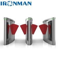China Half Height Security Gate Turnstile SUS304 550mm 600mm Channel Width for Public Lobby for sale