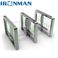 China SUS304 Speed Gate Turnstile 1500x120x980mm 8 Pairs Infrared Sensor CE Certified for sale