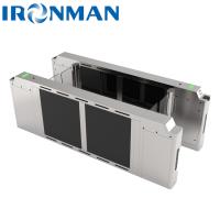 China Smart Train Station Turnstile 2850×200×985mm 304 Stainless Steel Open Channel Access Control Gate for sale