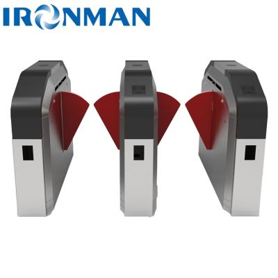 China Stainless Steel Flap Barrier Gate Turnstile 1500x300x1100mm 304 for sale
