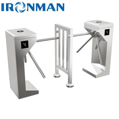 China Ironman IM.S101 IP55 Stainless Steel Tripod Turnstile 420x330x980mm Weatherproof Access Control Gate for sale