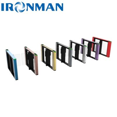 China IRONMAN Optical Speed Gate Turnstile 30-40 Persons Per Minute Fast Secure Pedestrian Access for sale