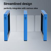 China Pedestrian Swing Turnstile Gate One-Way QR Code Reader ID Card Recognition Suitable for Office for sale