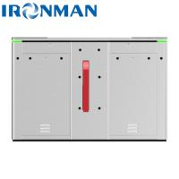 China Wide Passage Flap Barrier Turnstile 900mm 12-Pair Infrared Sensors 2mm 304 Stainless Steel Access Control for sale