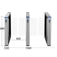 China Customizable Laser Logo Galvanized Steel Swing Gate Turnstile 35 People/min Traffic Speed for Gym and Public Toilet Access Control for sale