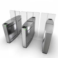 China Automatic Sliding Gate Turnstile 1400*335*980mm with 6 Pairs of Infrared Detection in 304 Stainless Steel for sale