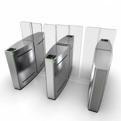 China Automatic Sliding Gate Turnstile 1400*335*980mm with 6 Pairs of Infrared Detection in 304 Stainless Steel for sale