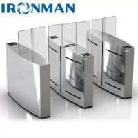 China Automatic Sliding Gate Turnstile 1400*335*980mm with 6 Pairs of Infrared Detection in 304 Stainless Steel for sale