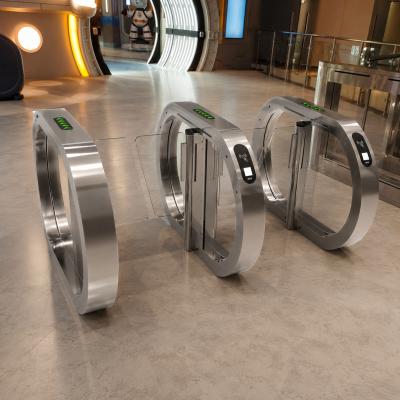 China Stainless Steel SUS304 Speed Gate Turnstile with Alarm Function and Face Recognition for Venue Access Control for sale