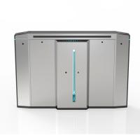 China Flap Barrier Turnstile with Face Recognition Visitor Management and 10mm Acrylic Swing Gate for sale
