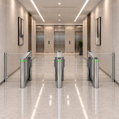 China Automatic Speedlane Swing Turnstile with Stainless Steel SUS304, DC Brushless Motor and Anti-Tailgating Function for sale