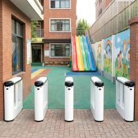 China Smart Swing Barrier Turnstile with Optical Channel Technology and Swipe Card Identification for High-Security Access Control for sale