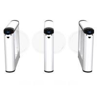 China Smart Swing Barrier Turnstile with Optical Channel Technology and Swipe Card Identification for High-Security Access Control for sale