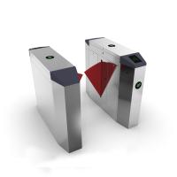 China Flap Barrier Turnstile with 5,000,000 Times Service Life, 550MM Channel Width, and AISI SUS304 Housing Material for sale