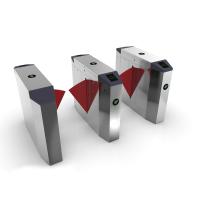 China Flap Barrier Turnstile with 5,000,000 Times Service Life, 550MM Channel Width, and AISI SUS304 Housing Material for sale