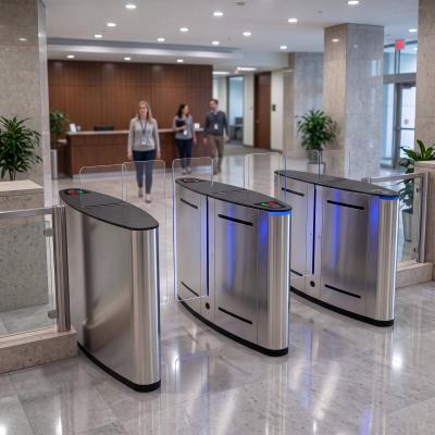 China Helios Access Control Turnstile with Facial Recognition & Alcohol Testing - 99.9% Accuracy, 300ms Speed, 20,000 Face Capacity for sale