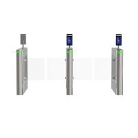 China Automatic Stainless Steel Swing Barrier Turnstile 1400mm with Card Reader for Access Control for sale