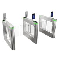 China Automatic Stainless Steel Swing Barrier Turnstile 1400mm with Card Reader for Access Control for sale