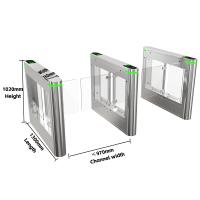 China Automatic Stainless Steel Swing Barrier Turnstile 1400mm with Card Reader for Access Control for sale