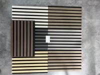 China Sound Absorbing Grey Wood Veneer Wall Panels For Office for sale