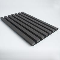 China Nontoxic Black Oak Wood Veneer Wall Panels For Hotel Foyer for sale