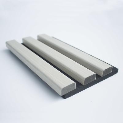 China Modern Ginkgo 3D Acoustic Wood Slat Panels For Conference Room for sale