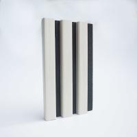 China 3sides Coated Slat Wood Panels 600*2800*21mm Slat Wood Absorbing Application Theater Meeting Room Corridors for sale