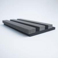 China 600*2400*21mm 3 Sides Coated Slat Wood Absorbing Application Meeting Room Corridors Office for sale