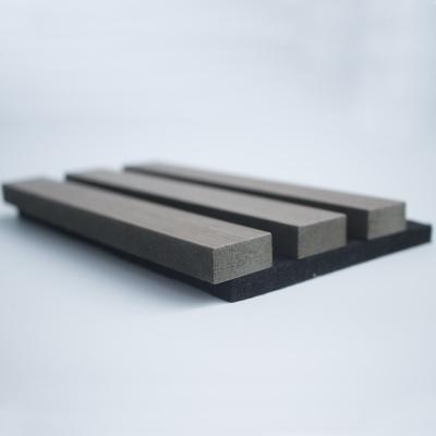 China 600*2400*21mm 3 Sides Coated Slat Wood Absorbing Application Meeting Room Corridors Office for sale