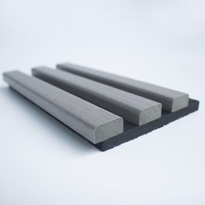 China 600*2400*21mm 3 Sides Coated Slat Wood Absorbing Application Meeting Room Corridors Office for sale