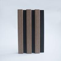 China 600*2400*21mm 3 Sides Coated Slat Wood Absorbing Application Meeting Room Corridors Office for sale